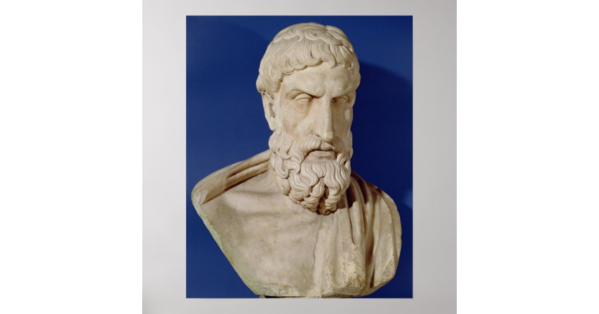 Bust of Epicurus Poster | Zazzle