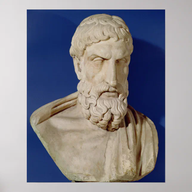 Bust of Epicurus Poster | Zazzle