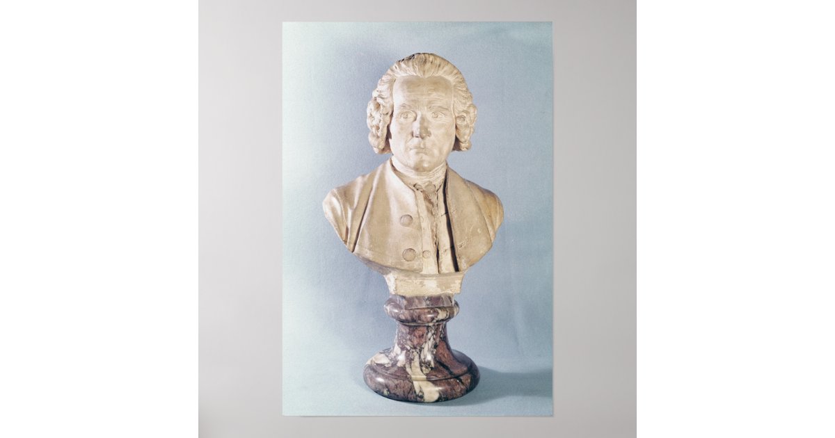 Bust of Jean-Jacques Rousseau Poster | Zazzle