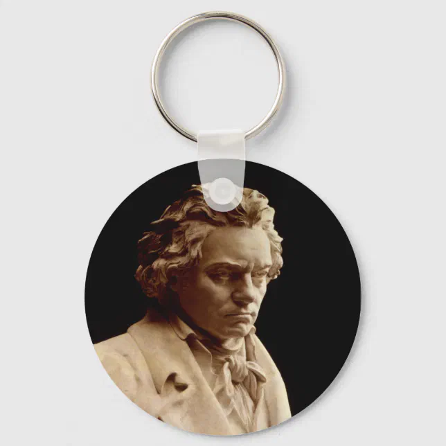 Bust of Ludwig van Beethoven Keychain | Zazzle