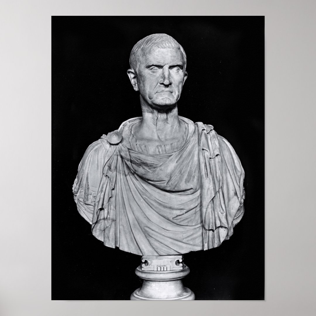 Bust of Marcus Licinius Crassus Poster | Zazzle