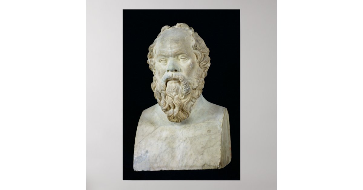 Bust of Socrates Poster | Zazzle