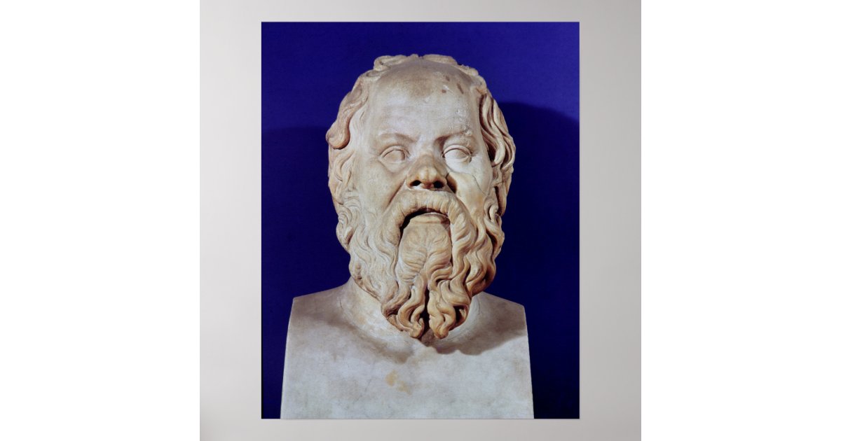 Bust of Socrates Poster | Zazzle