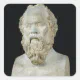 Bust of Socrates Square Sticker | Zazzle