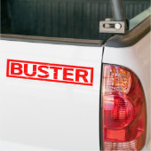 Buster Stamp Bumper Sticker | Zazzle