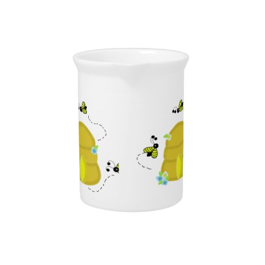 Busy Bees Beehive Pitcher | Zazzle.com