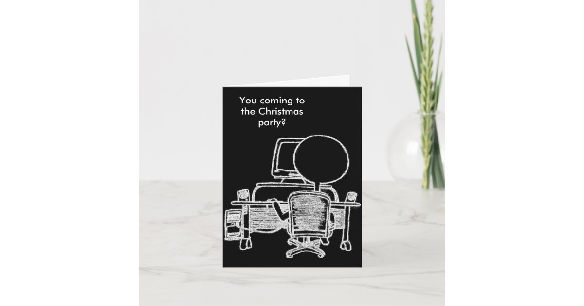 Busy Computer Guy Christmas Card | Zazzle