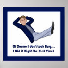 Bonehead Award Certificate Poster | Zazzle.com