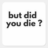 did you it