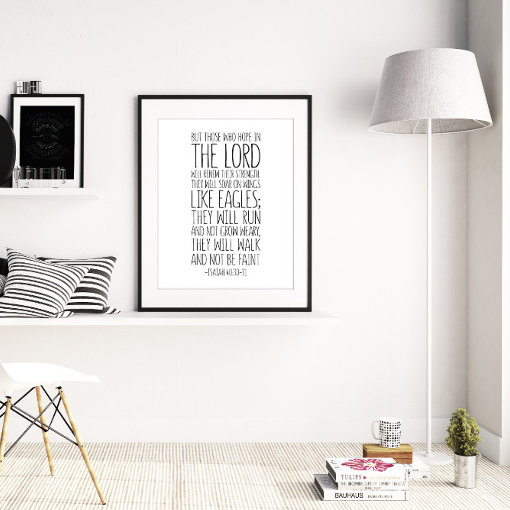 But Those Who Hope In The Lord, Isaiah 40:30-31 Poster | Zazzle