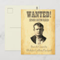 Butch Cassidy Wanted Wild West Outlaw Poster Postcard | Zazzle