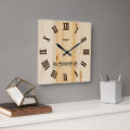 Butcher Block Wood Style Clock | Zazzle | Zazzle