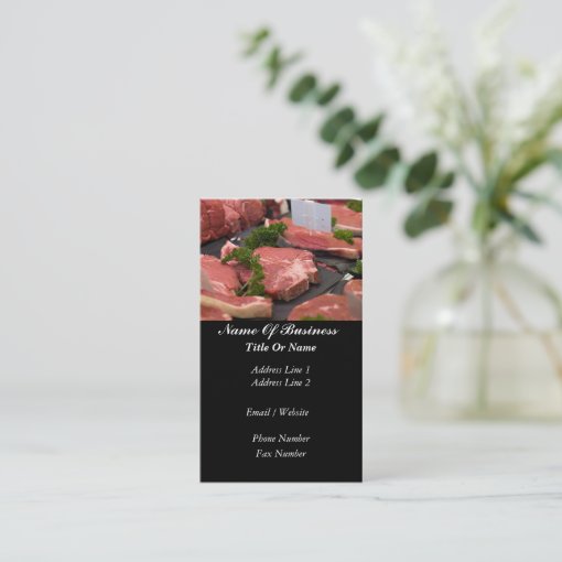 Butcher Business Card | Zazzle