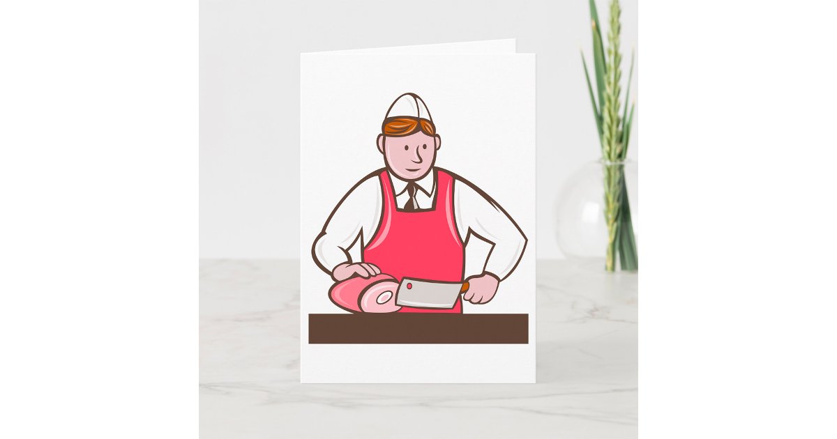 Butcher Greeting Cards | Zazzle