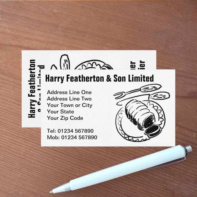 Butcher & Meat Supplier Business Card | Zazzle