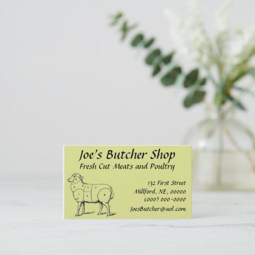 Butcher Shop.. Business Card | Zazzle
