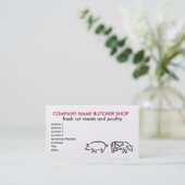 Butcher shop Business Cards | Zazzle