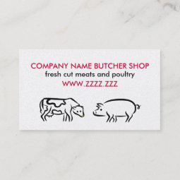 Butcher shop Business Cards | Zazzle