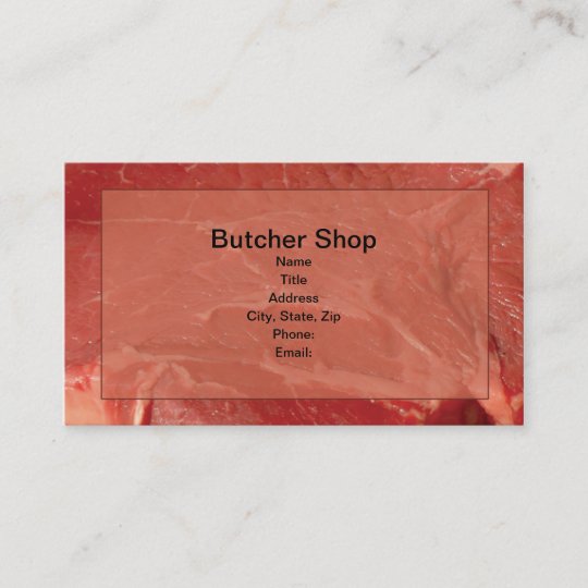 Butcher Shop Business Cards | Zazzle.com