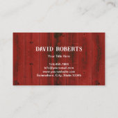 Butcher Shop Meat Market Chicken Pig Cow Red Wood Business Card | Zazzle