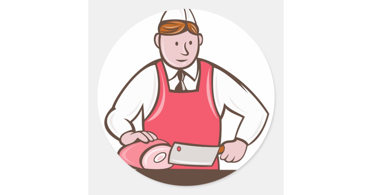 Butcher Stickers | Zazzle