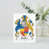 Butler Family Crest Postcard | Zazzle