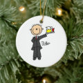 Butler Stick Figure Ceramic Ornament | Zazzle