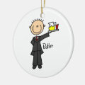 Butler Stick Figure Ceramic Ornament | Zazzle