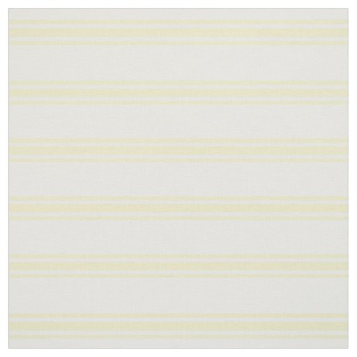 Butter Yellow and White Ticking Stripes Fabric | Zazzle