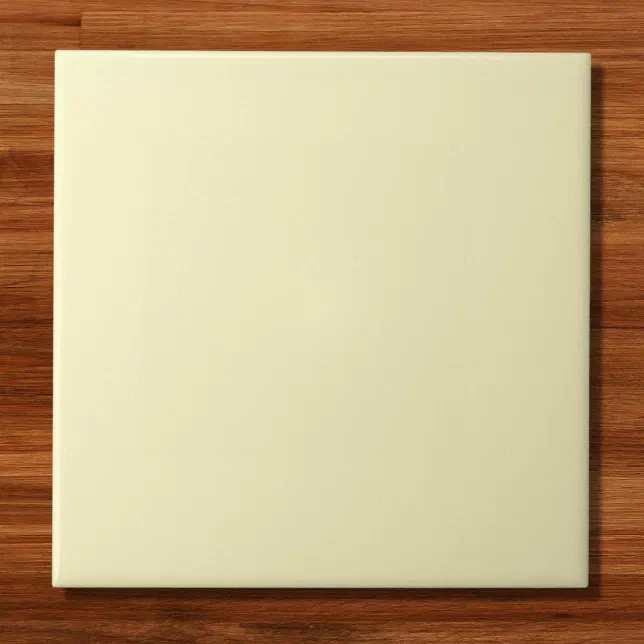 Butter Yellow Solid Color Ceramic Tile | Zazzle