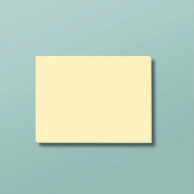 Buttercream Solid Color Post-it Notes | Zazzle