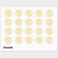 Buttercup Yellow Signature Wedding Favor Thank You Classic Round ...