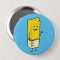 Buttered Buttery Stick of Butter Happy Thumbs Up Button | Zazzle