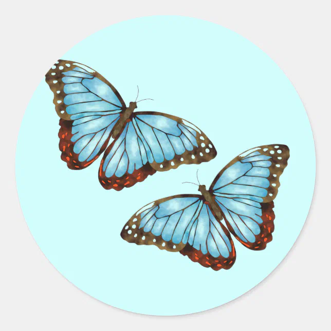 Butterflies Classic Round Sticker | Zazzle