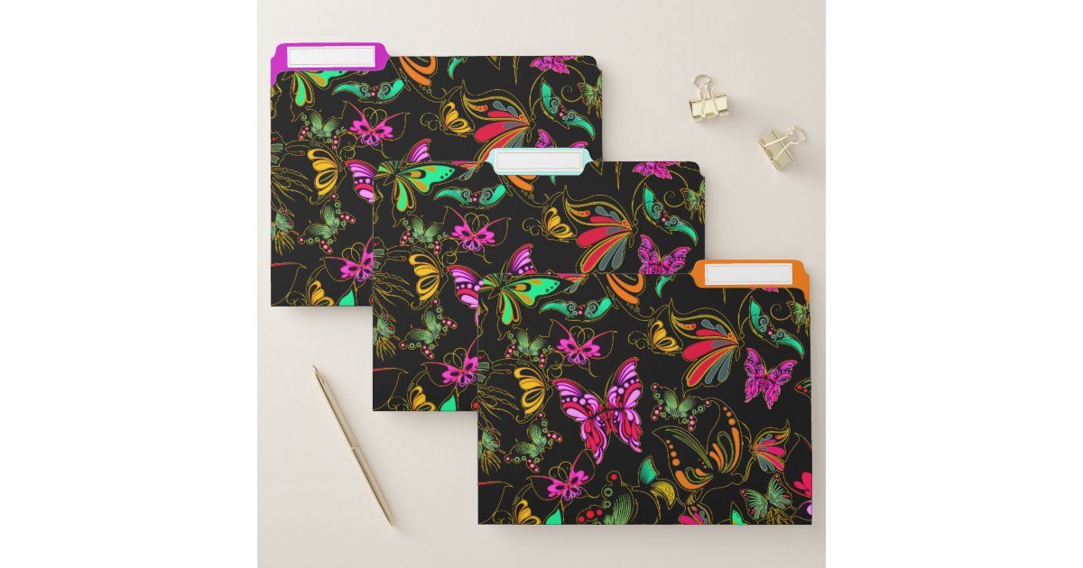 Butterflies File Folder | Zazzle