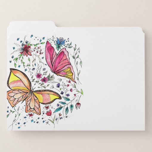 Butterflies File Folder | Zazzle