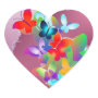 Butterflies Heart Sticker | Zazzle