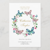 Butterflies Memorial Funeral Order Of Service Program | Zazzle