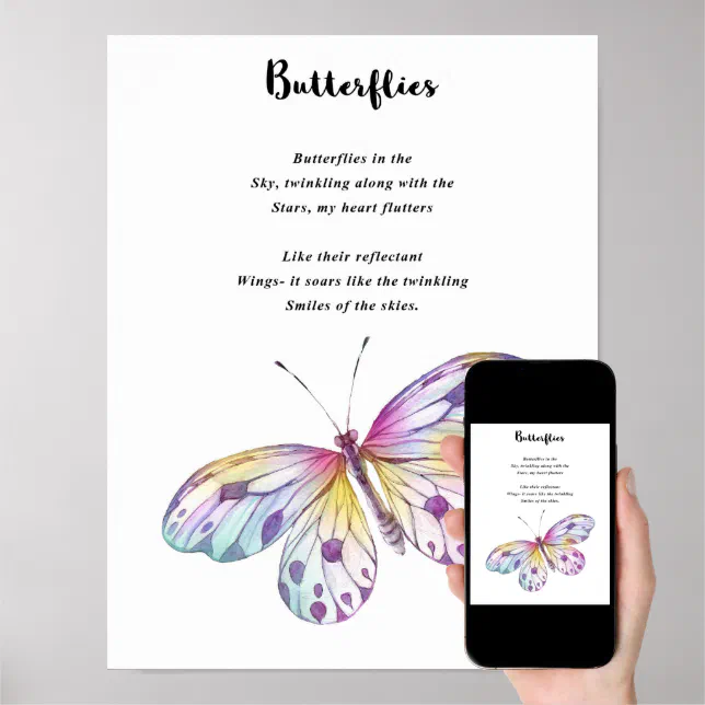 Butterflies Poster | Zazzle