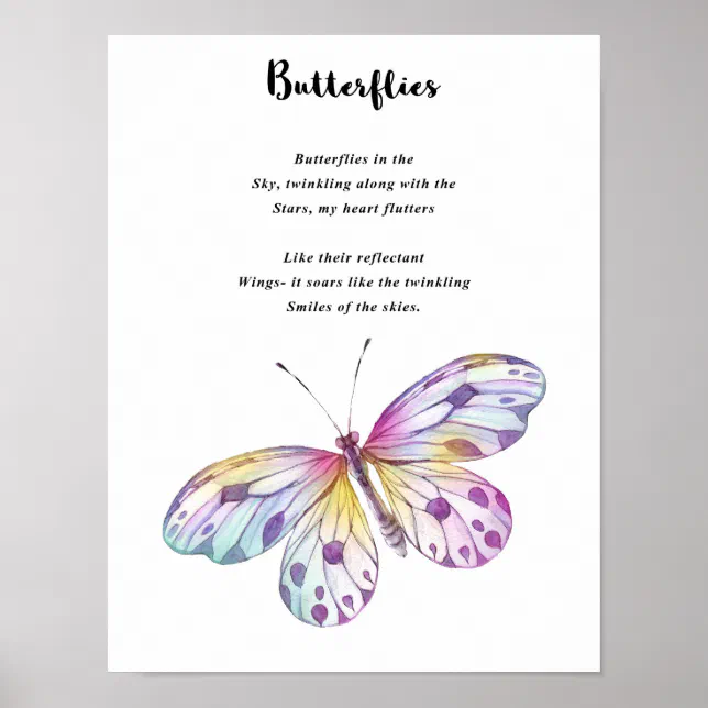 Butterflies Poster | Zazzle