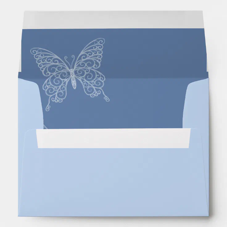 Butterfly 5 x7 Invitation Envelope | Zazzle