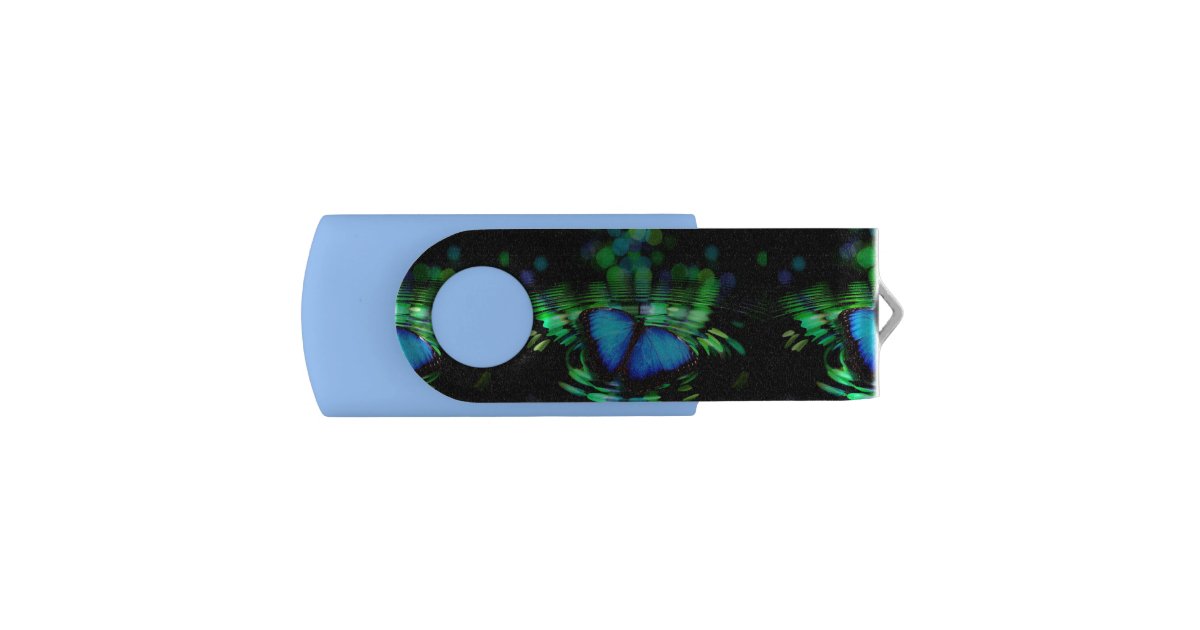 Butterfly 8 GB Swivel USB Flash Drive | Zazzle