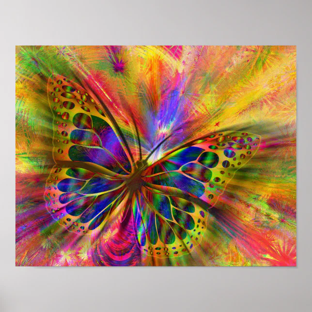 butterfly art poster | Zazzle
