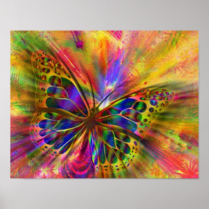 butterfly art poster | Zazzle.com