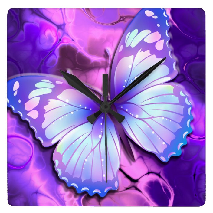 Butterfly B1 Clock Option | Zazzle.com