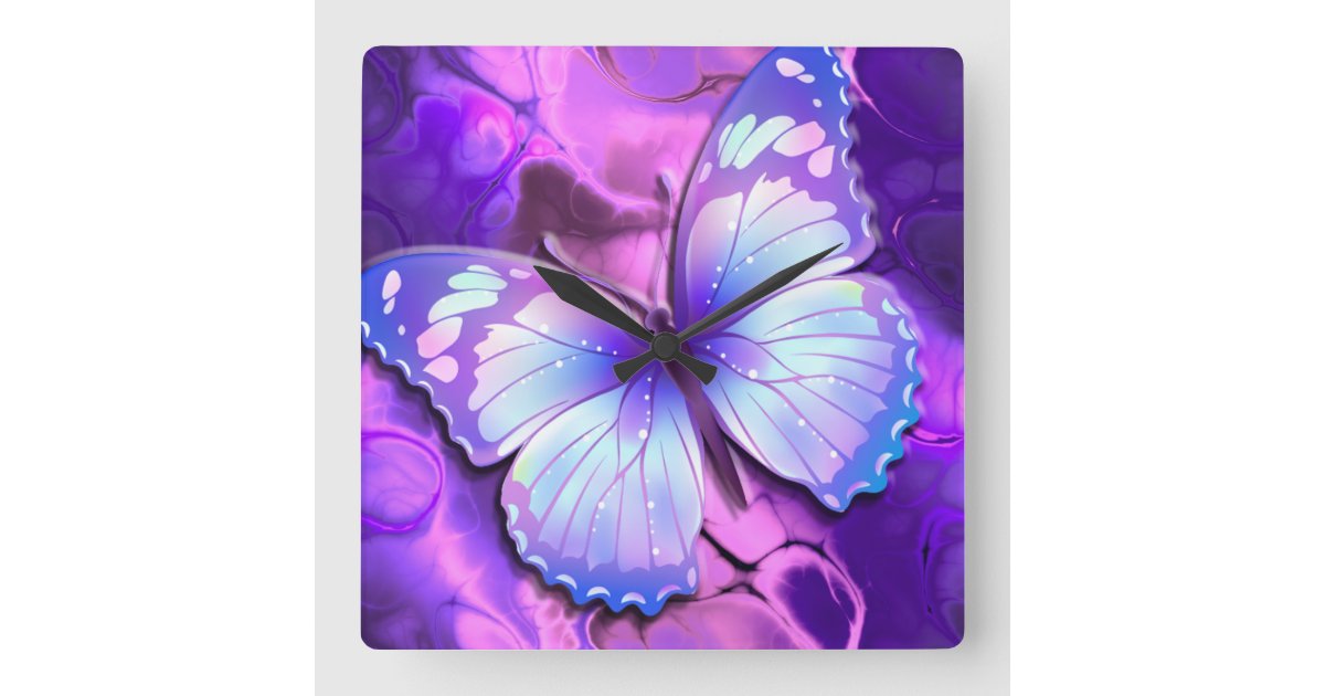 Butterfly B1 Clock Option | Zazzle