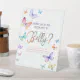 Butterfly Baby Bump Guessing Game Sign | Zazzle