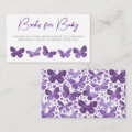 Butterfly Baby Shower Books for Baby Enclosure Card | Zazzle
