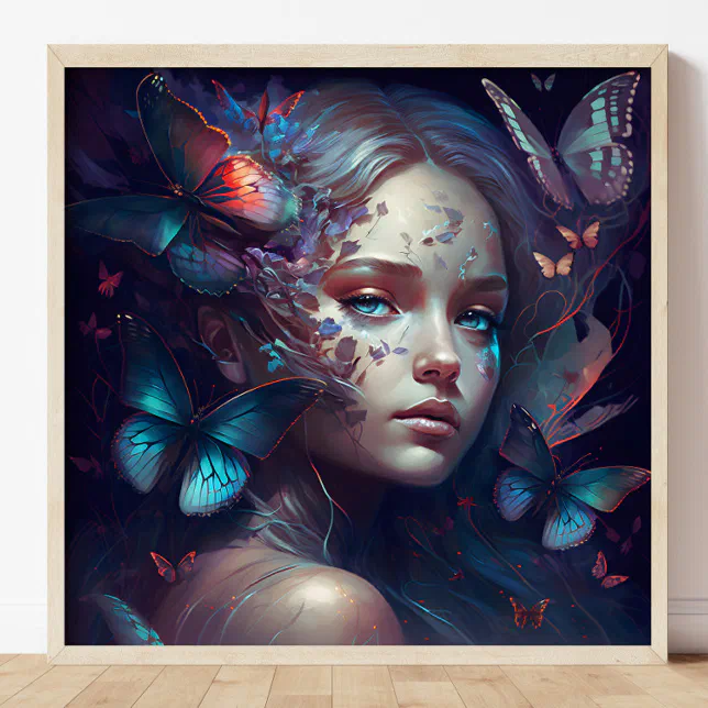 Butterfly Beautiful Fantasy Poster | Zazzle
