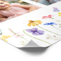 Butterfly Birthday Photo Milestone Poster | Zazzle